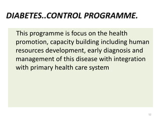 National health programes for non communicable disease | PPTX