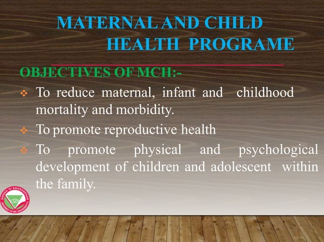 National Child Health Programme | PPTX | Pregnancy | Reproductive Health