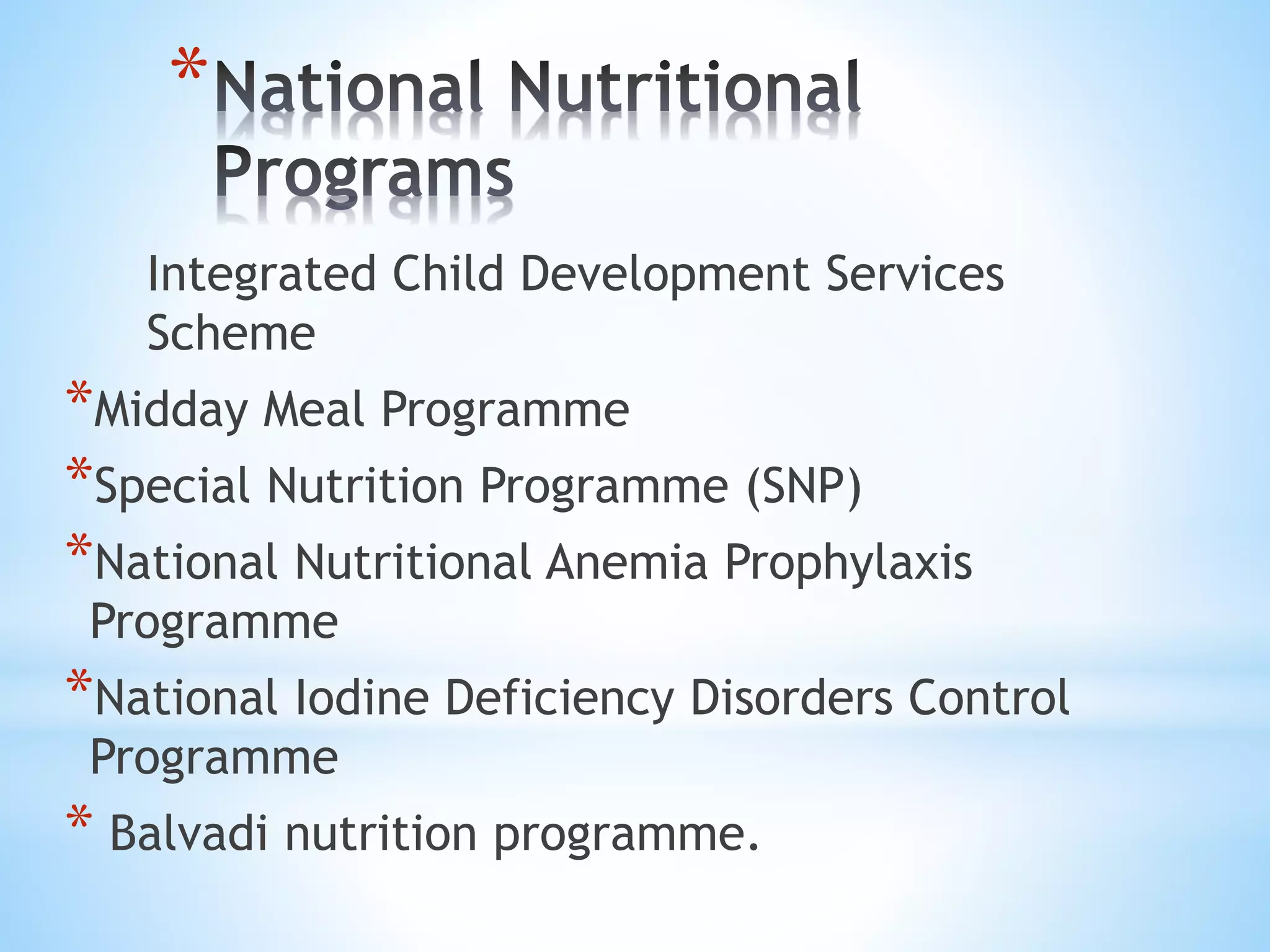 National health programme | PPTX