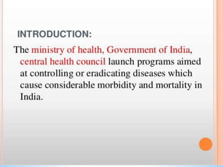 National health programme | PPTX