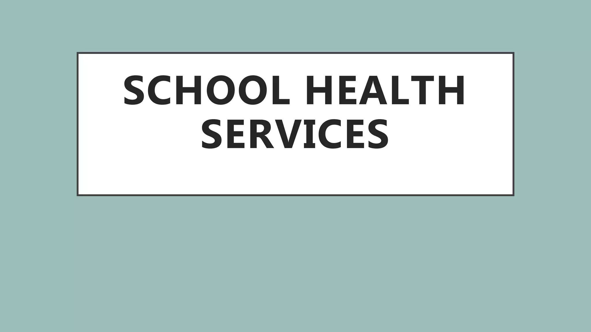 National health programme CHN | PPTX