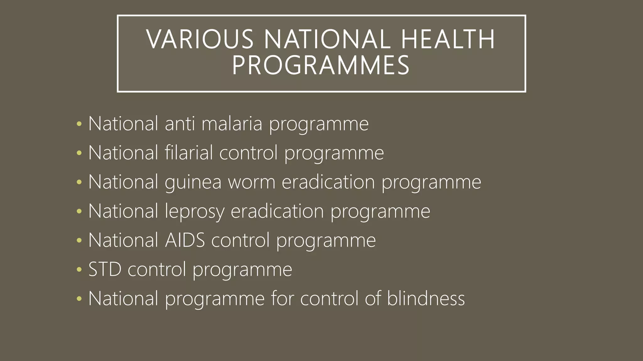 National health programme CHN | PPTX