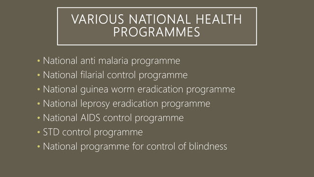 National health programme CHN | PPTX | Infectious Diseases | Diseases ...