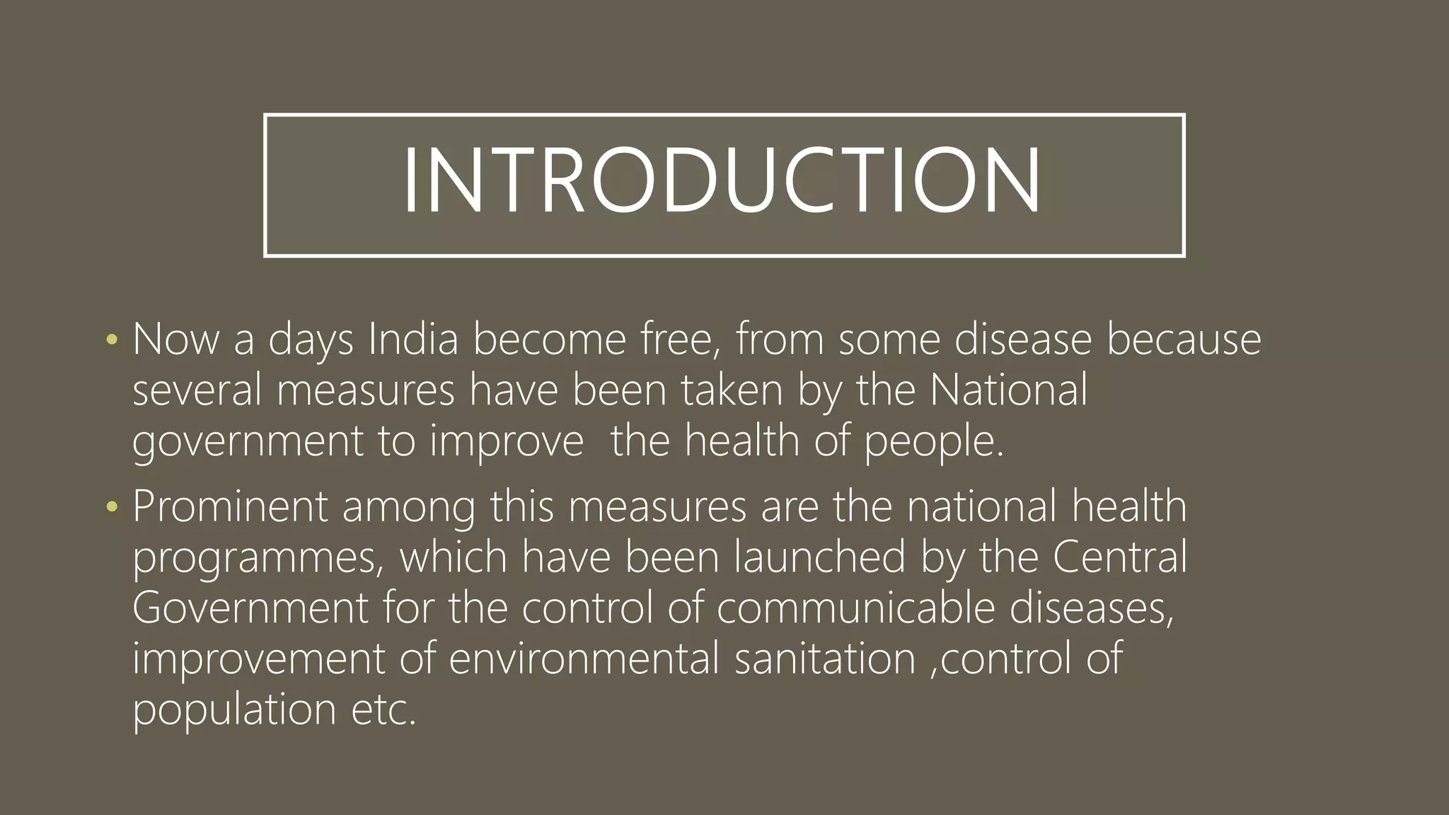 National health programme CHN | PPTX