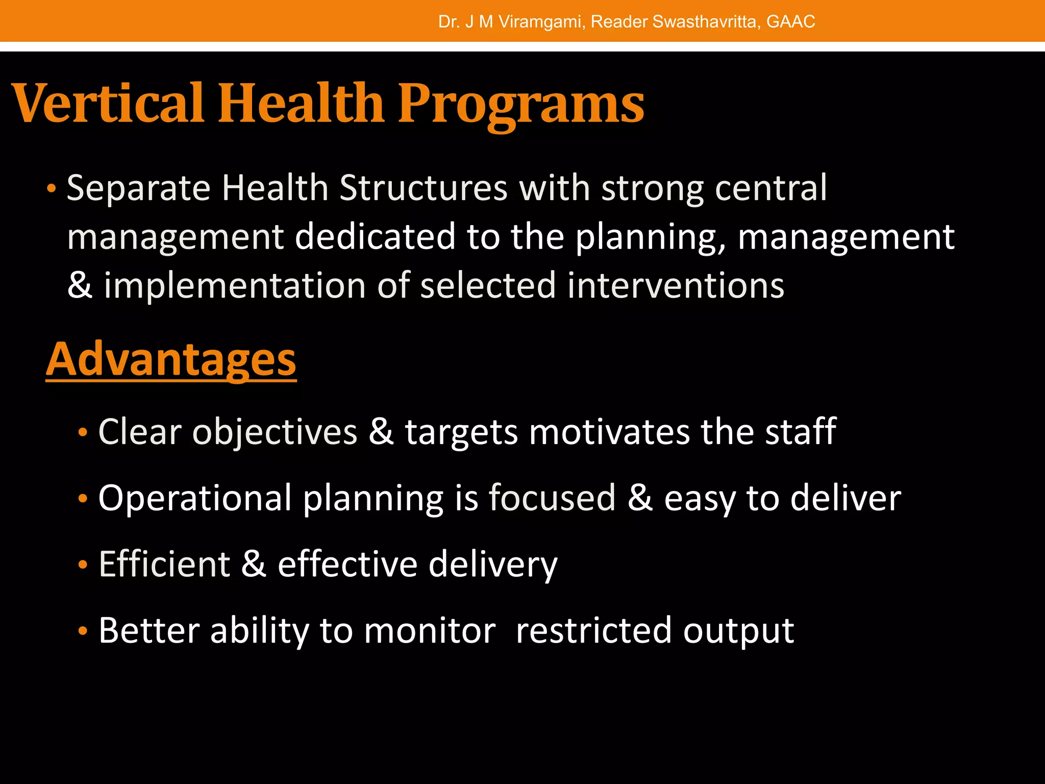 National health programme intro | PPT