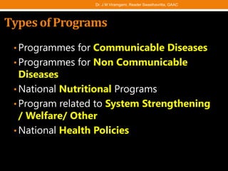National health programme intro | PPT