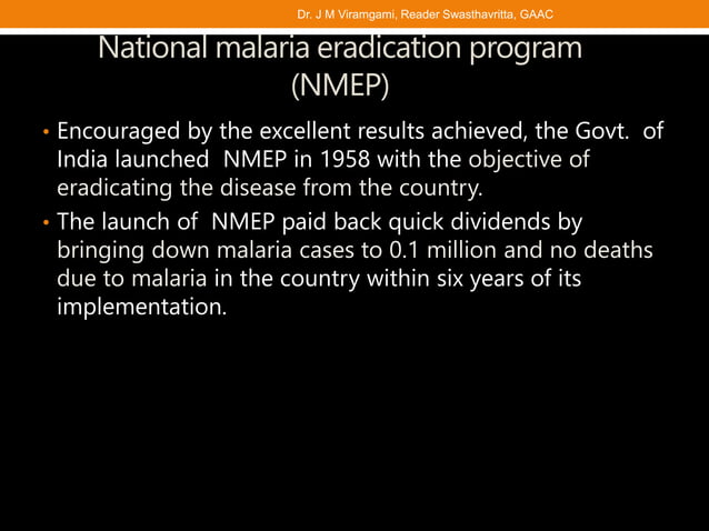 National health programme intro | PPT