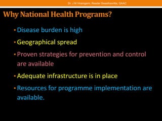 National health programme intro | PPT