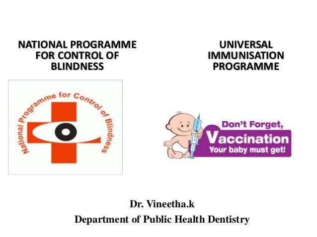 National health programmes