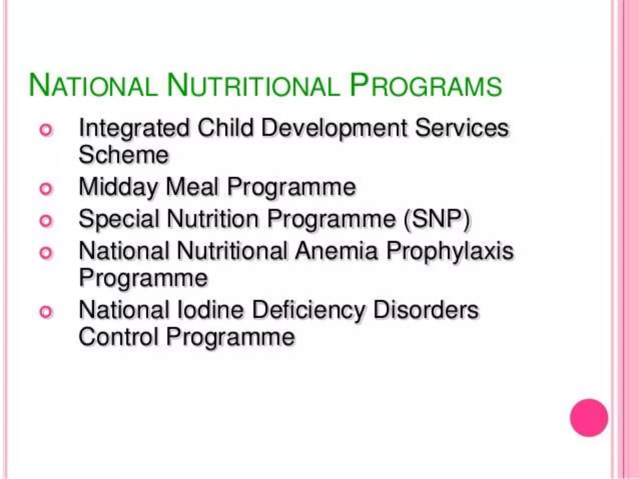 National health programmes | PPTX