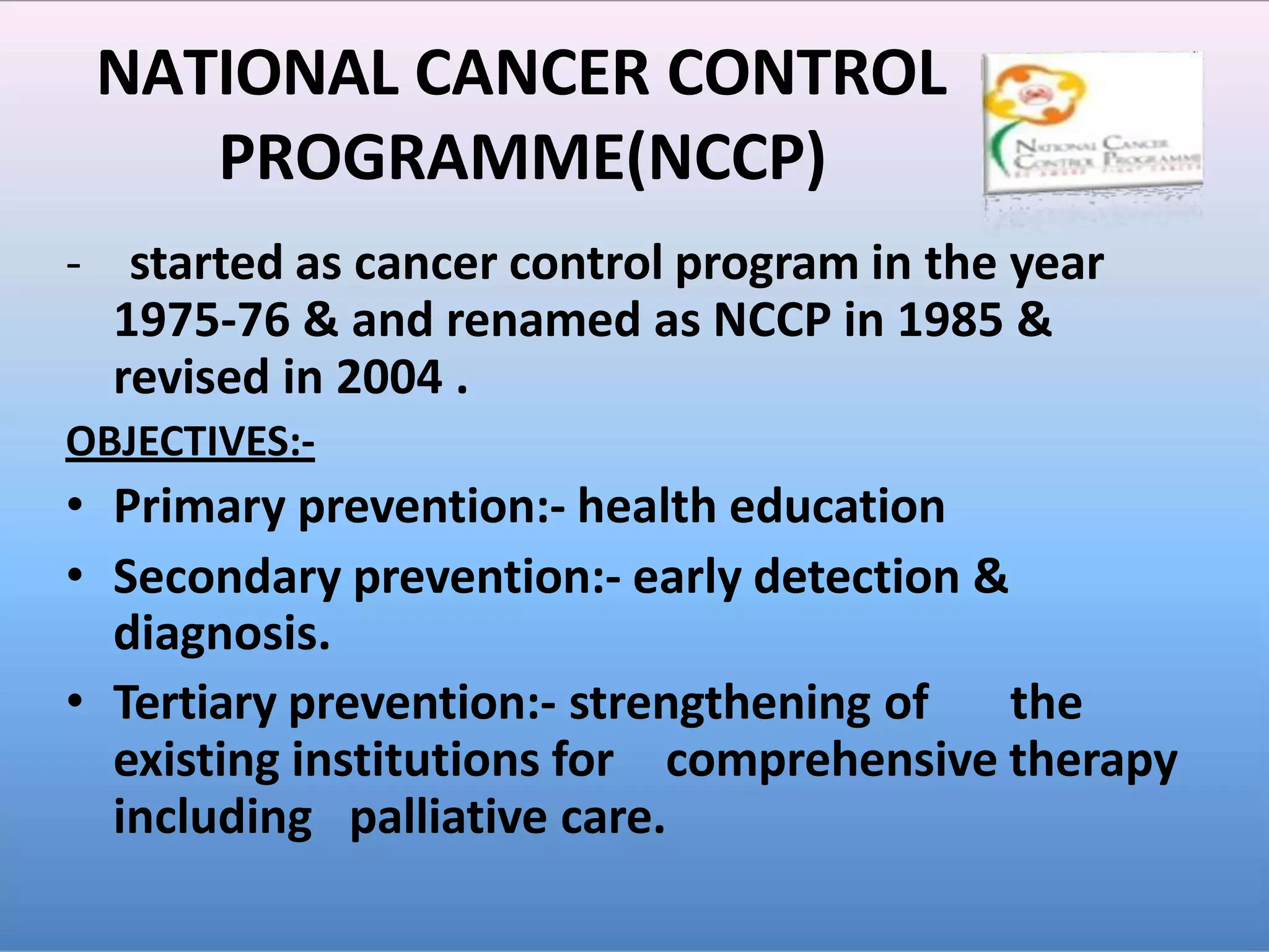National health programmes | PPTX