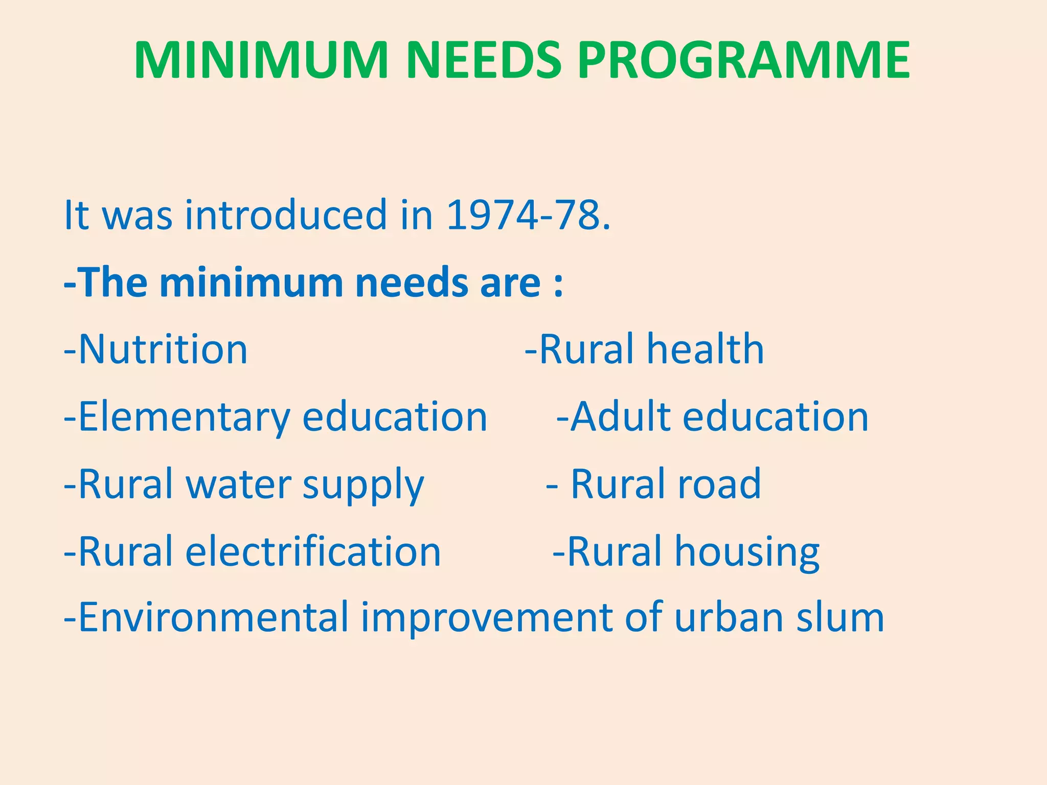 National health programmes | PPTX