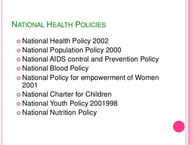 National health programmes | PPTX | Infectious Diseases | Diseases and ...