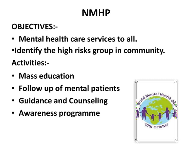 National health programmes | PPTX | Infectious Diseases | Diseases and ...