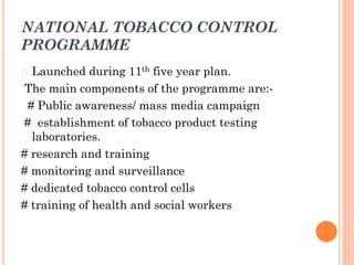 National Health Programmes.pptx | Illegal Drugs, Tobacco, eCigarettes ...