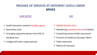 NATIONAL HEALTH PROGRAMME & SCHEMES FOR THE ELDERLY.pptx