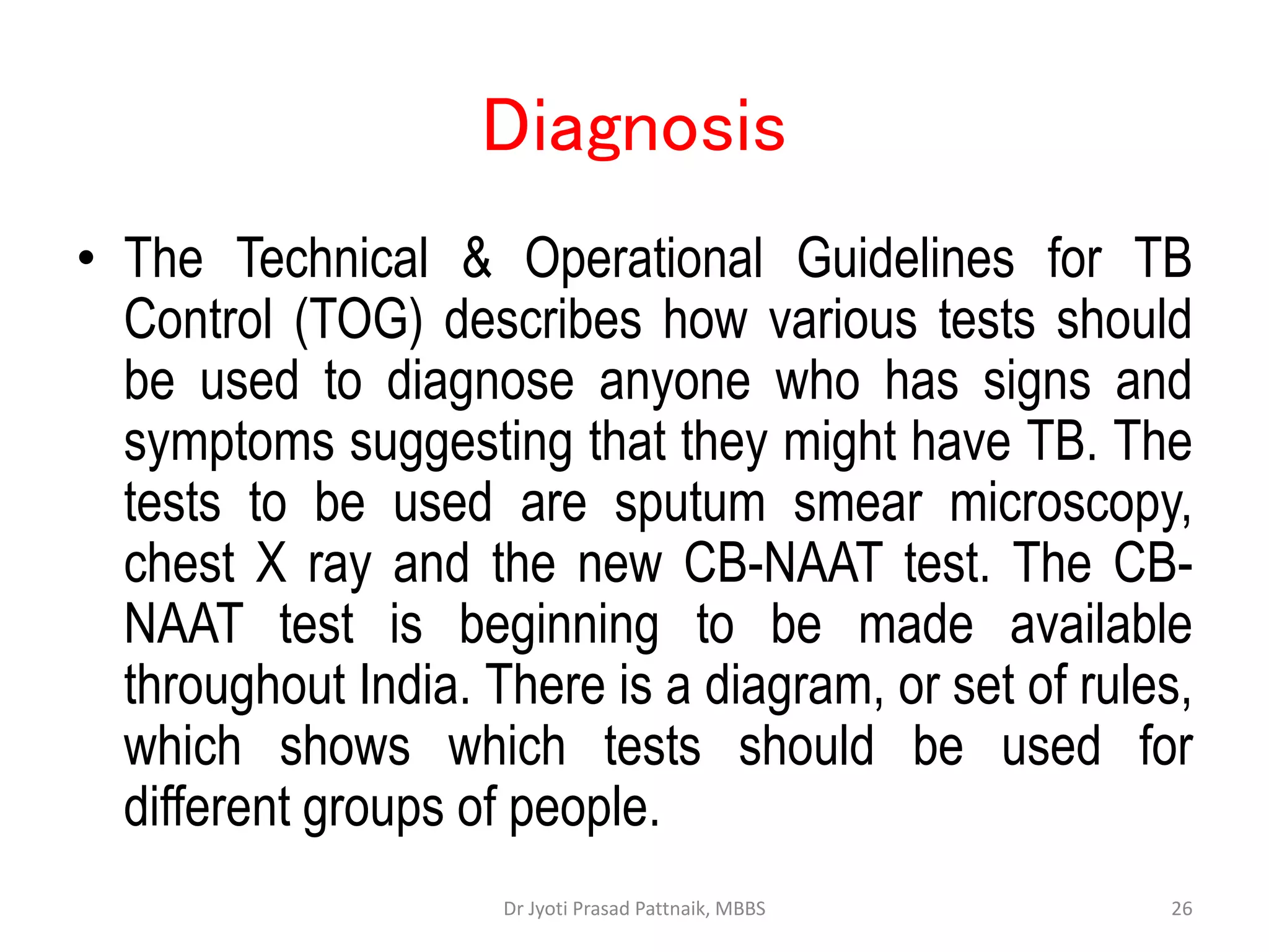 National Health Programmes for TB control in India | PPTX
