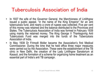 National Health Programmes for TB control in India | PPTX