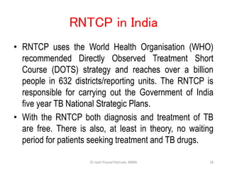 National Health Programmes for TB control in India | PPTX