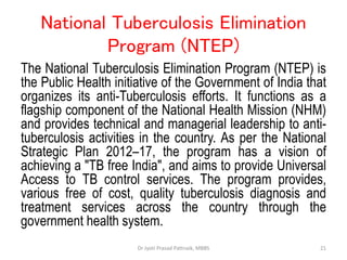 National Health Programmes for TB control in India | PPTX