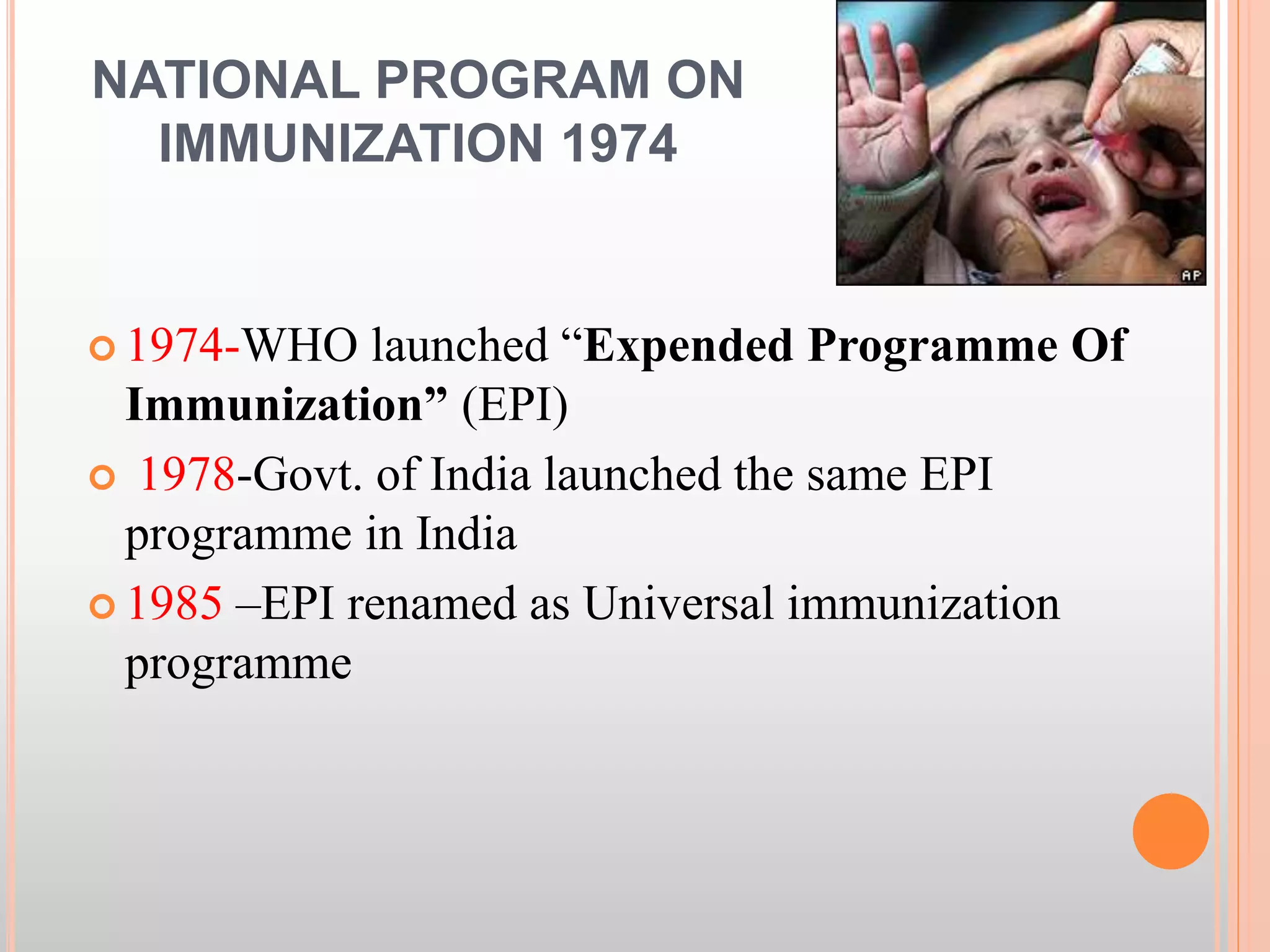 National health programmes related to child health | PPSX