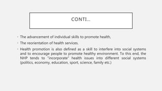 National Health Programs, Objectives, Fucntions | PPTX