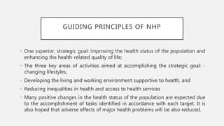 National Health Programs, Objectives, Fucntions | PPTX
