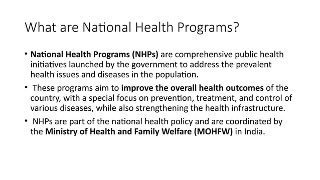 NATIONAL HEALTH PROGRAMS IN INDIA PPT .pptx
