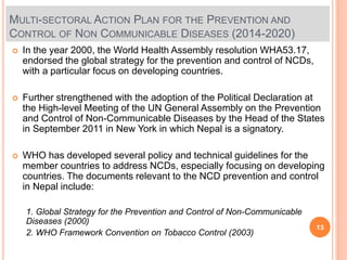 National health programs and policies for prevention and control of ...