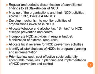National health programs and policies for prevention and control of ...