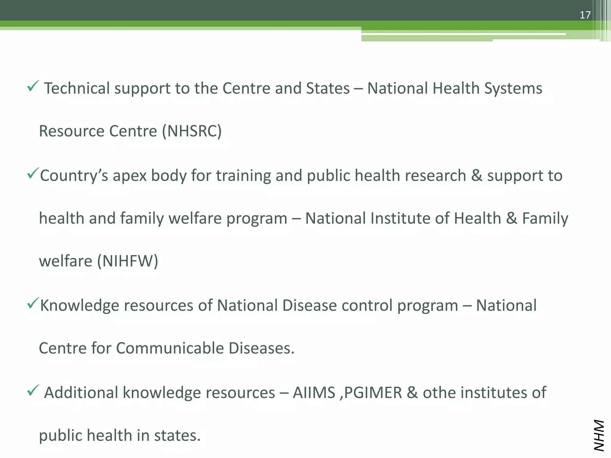 National health programs of India | PPTX