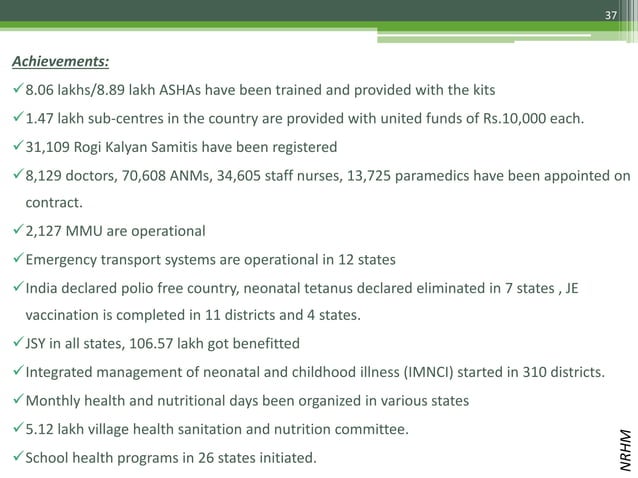 National health programs of India | PPTX | Lung and Respiratory Health ...