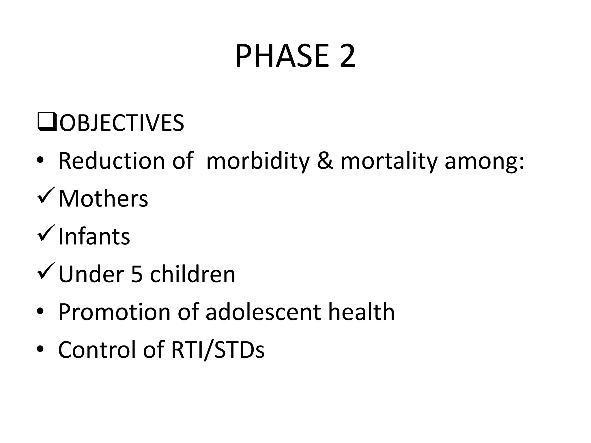 National health programs related to maternal and child health | PPTX