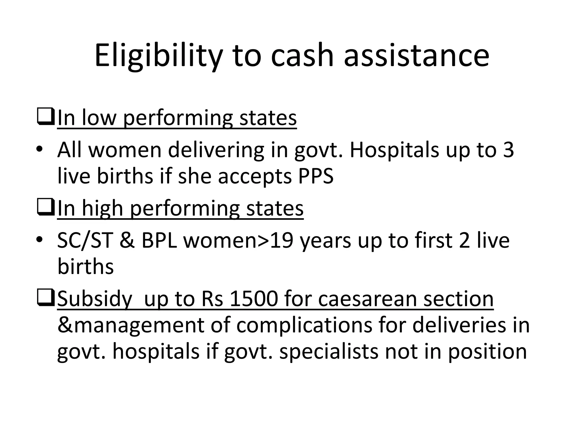 National health programs related to maternal and child health | PPTX