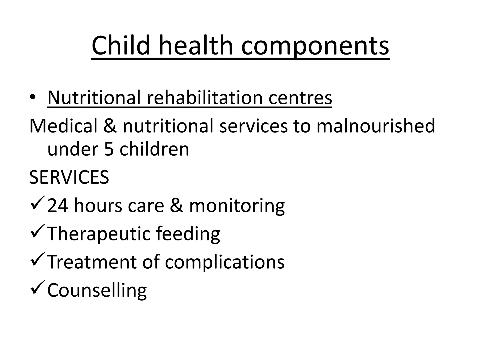 National health programs related to maternal and child health | PPTX
