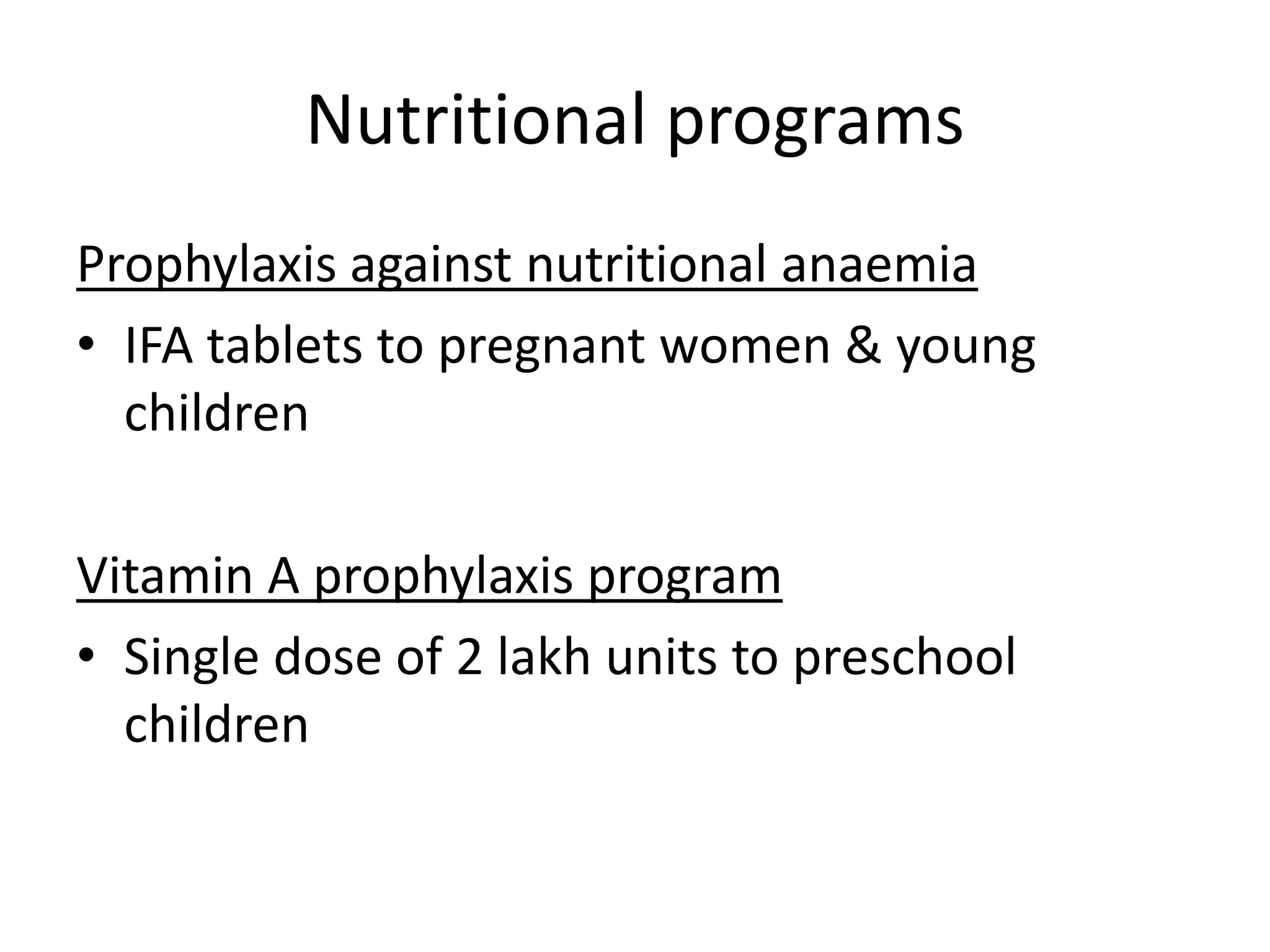 National health programs related to maternal and child health | PPTX