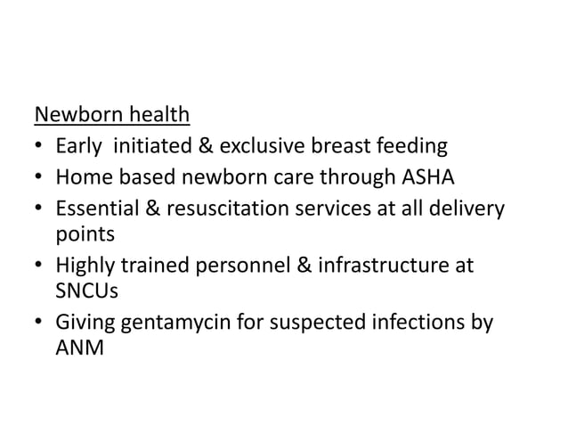 National health programs related to maternal and child health | PPTX ...