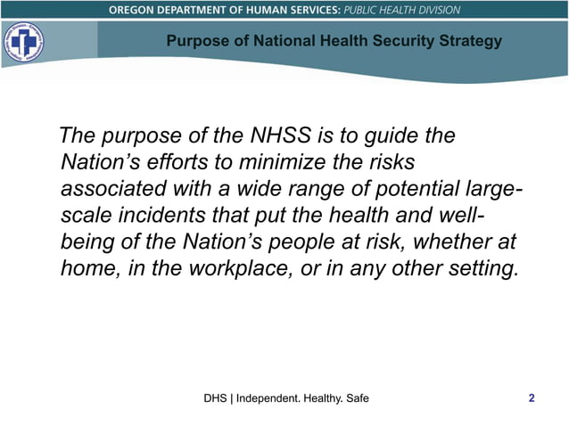 National Health Security Strategy.ppt