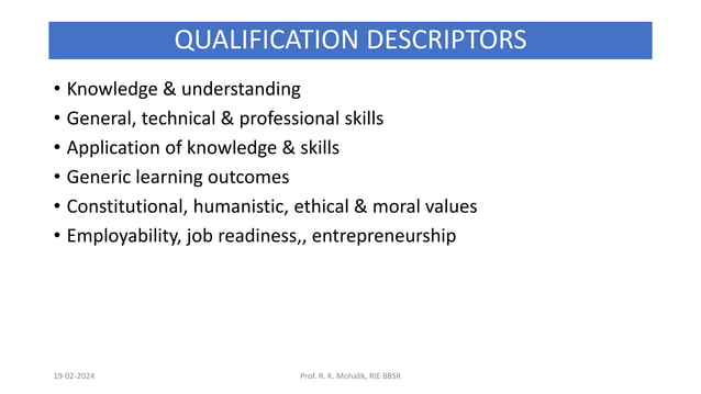 NATIONAL HIGHER EDUCATION QUALIFICATION FRAMEWORK.pptx | Postgraduate ...