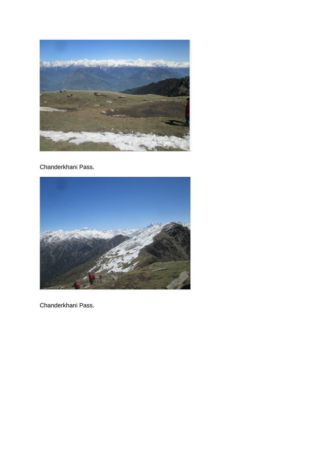 National himalayan chanderkhani pass trek expedition and training with ...