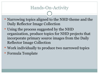 National History Day Projects | PPT