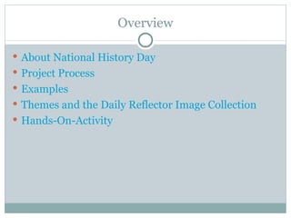 National History Day Projects | PPT