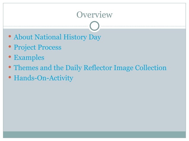National History Day Projects | PPT