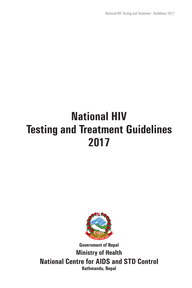 National hiv testing_and_treatment_guidelines_2017 Nepal | PDF