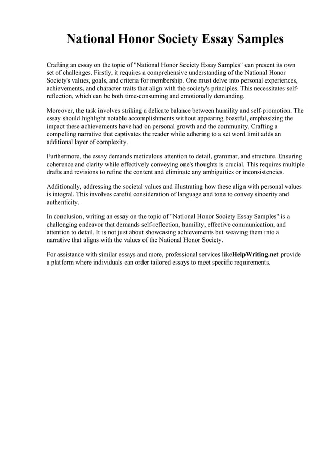 National Honor Society Essay Samples.pdf