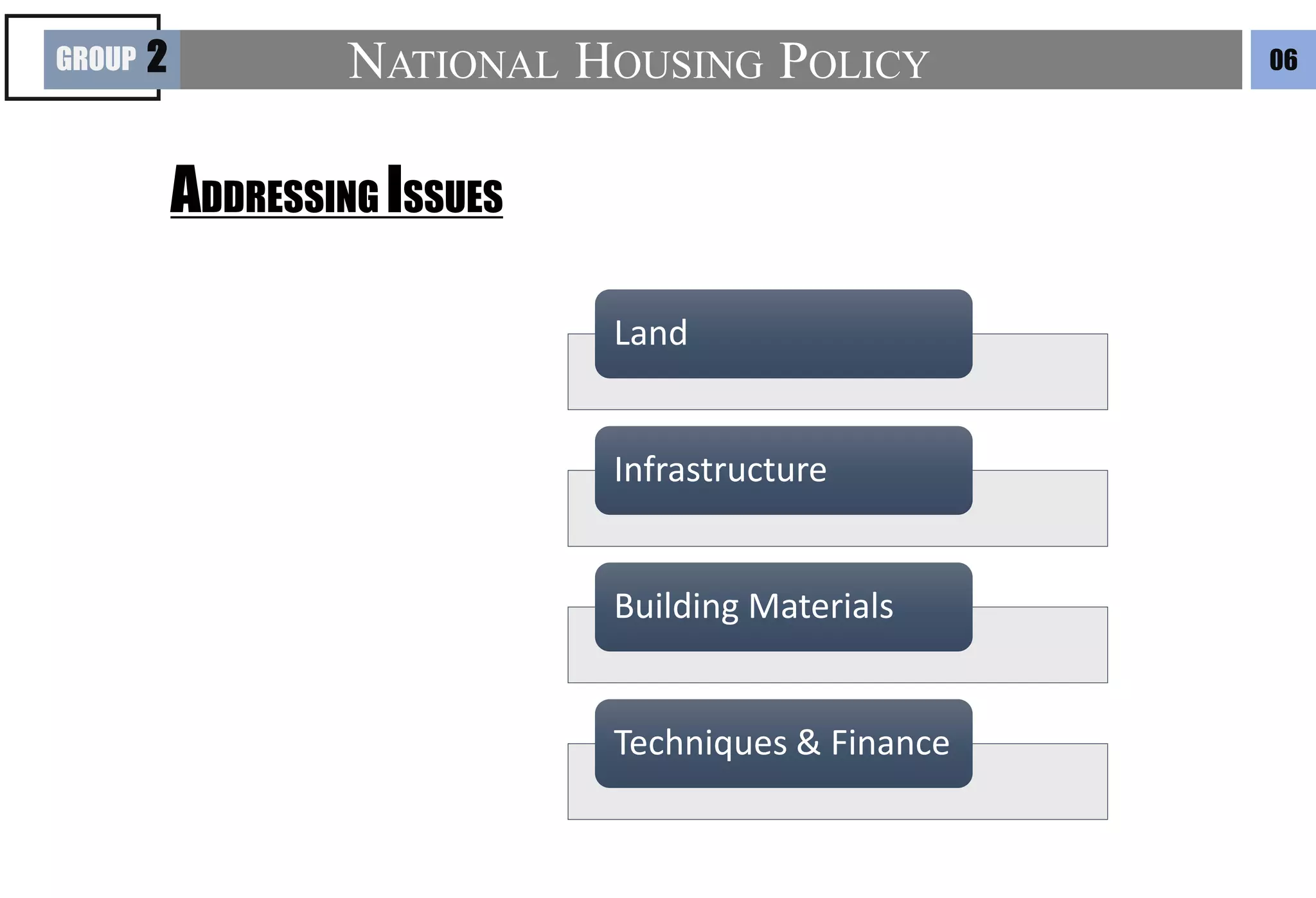 National Housing Policy & Habitat lll STUDY | PPTX