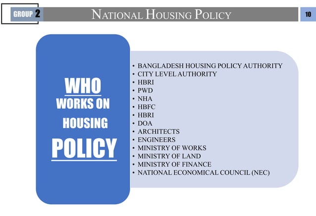 National Housing Policy & Habitat lll STUDY | PPTX