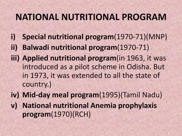 National Health Programs | PPTX