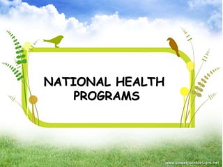 National Health Programs | PPTX