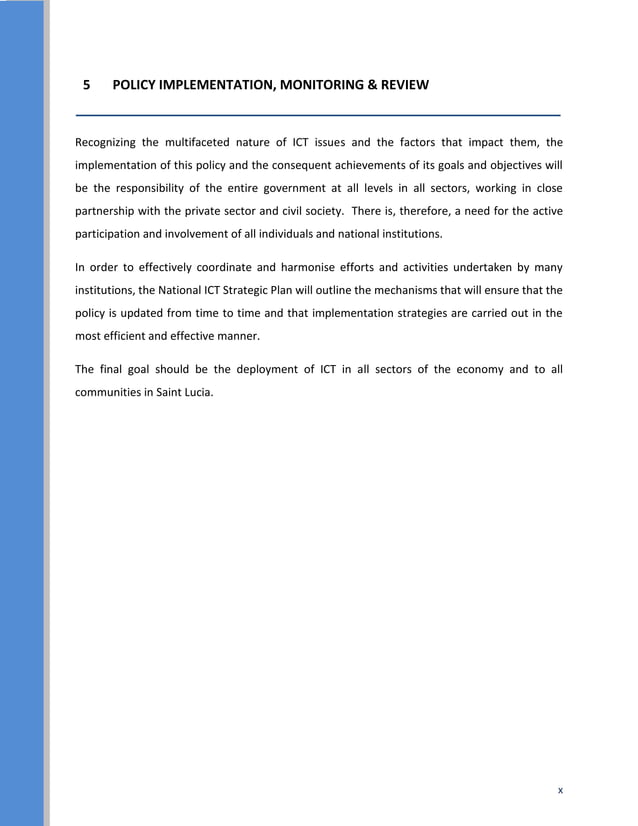 National ict policy and strategy 2013 2018 | PDF